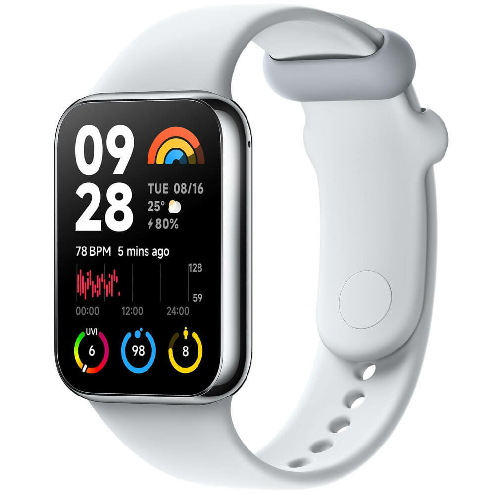 Умные смарт часы Xiaomi Smart Band 8 Pro Light Grey, 1.74", AMOLED, 480x336, IP68, Bluetooth, от Android 6.0, от iOS 12