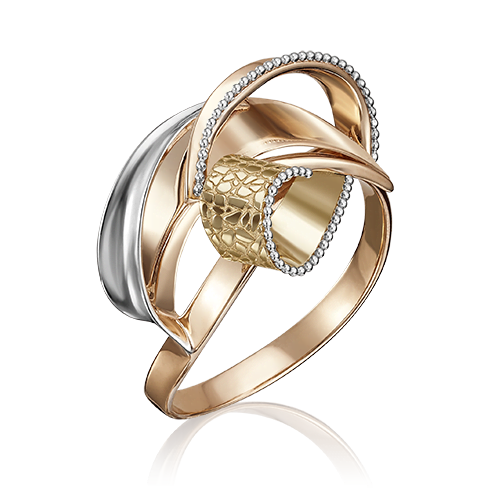 Кольцо, красное золото, 585 проба