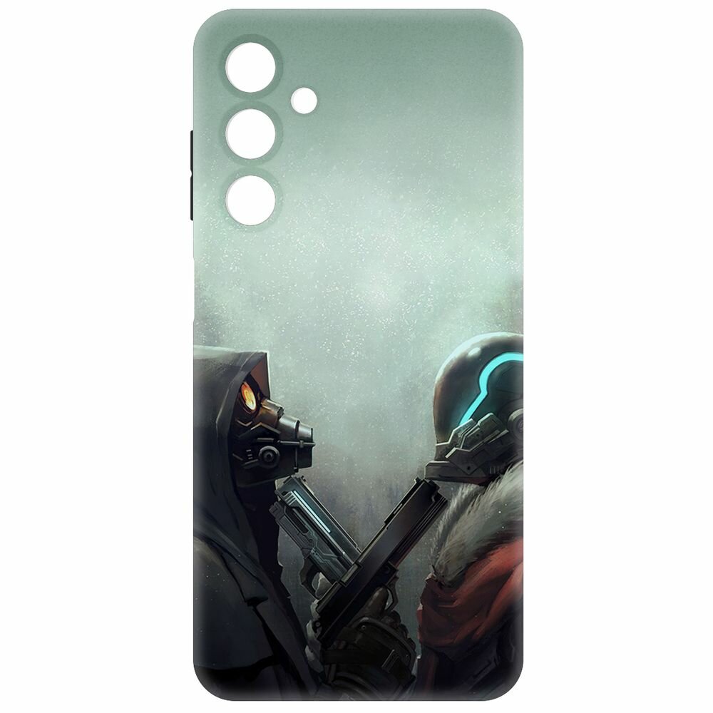 Чехол-накладка Krutoff Soft Case Cтандофф 2 (Standoff 2) - Противостояние для Samsung Galaxy A25 5G (A256) черный