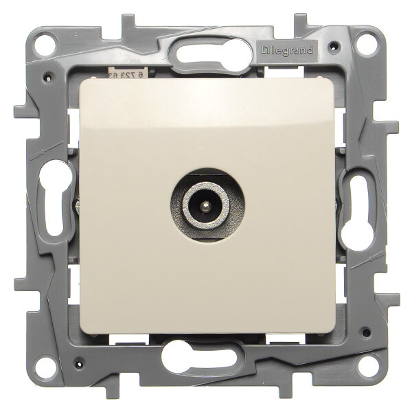 Механизм Etika 672363 розетки TV проходной с/п бежевый Legrand