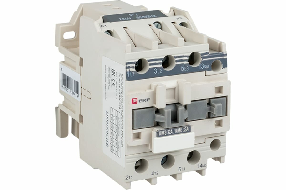 EKF КМЭ 32А 220В компактный контактор 1NO PROxima ctr-s-32-220 для автоматизации