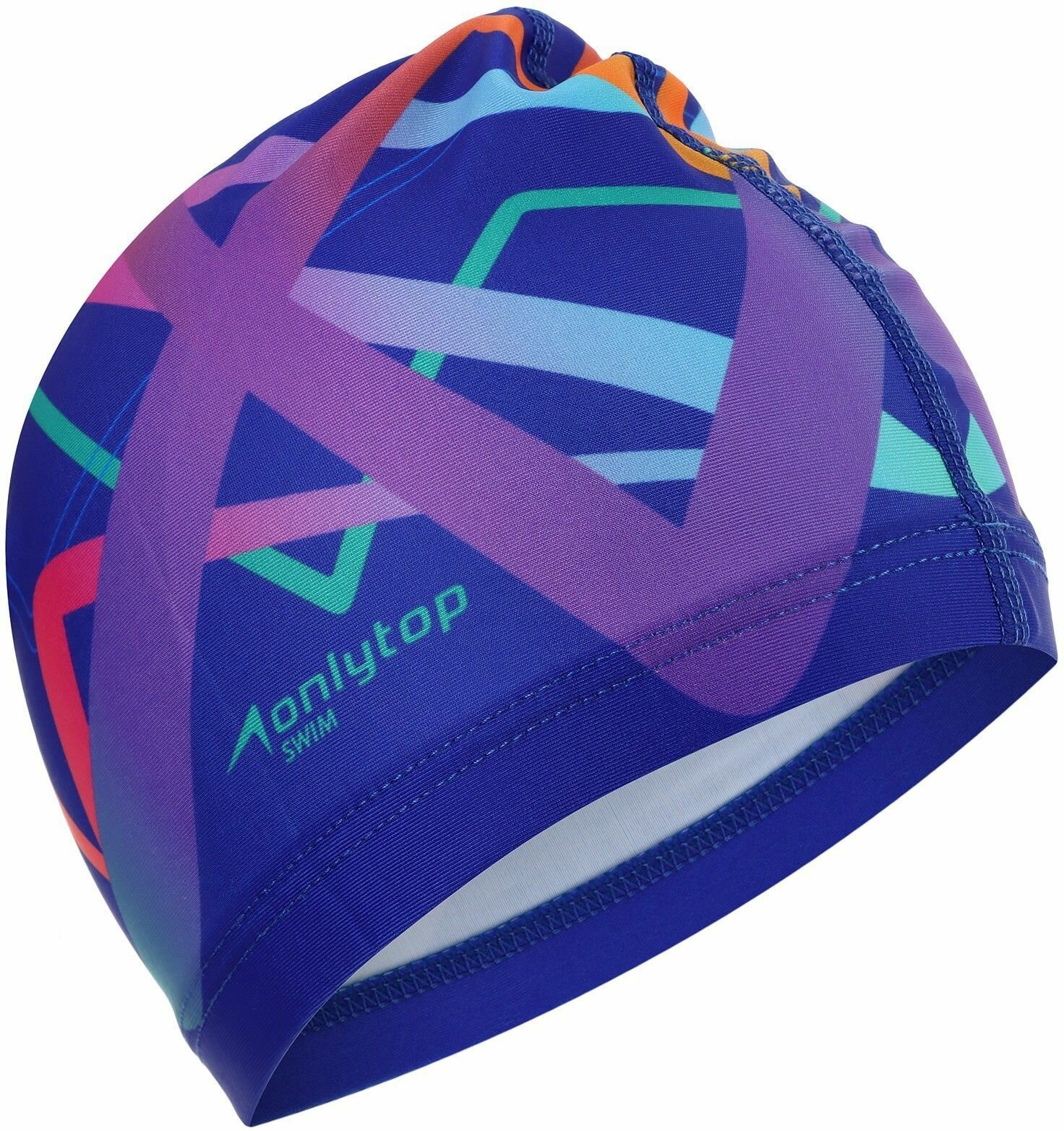 Тканевая шапочка для плавания Swim, взрослая плавательная шапка для купания в бассейне, обхват 54-60 см