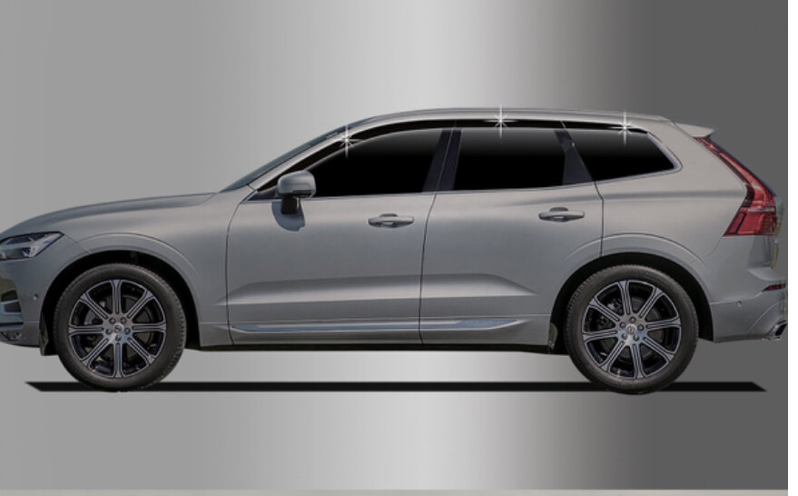 XC60 черные дефлекторы 6штук