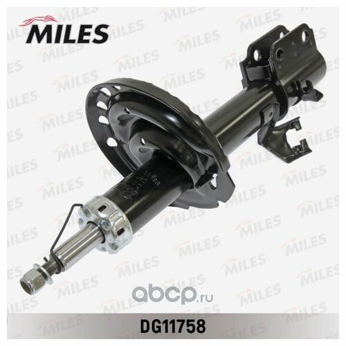 Амортизатор передний левый NISSAN MICRA III K12 03- / NOTE (E11) 06-12 (KYB 333722) DG11758 MILES DG11758