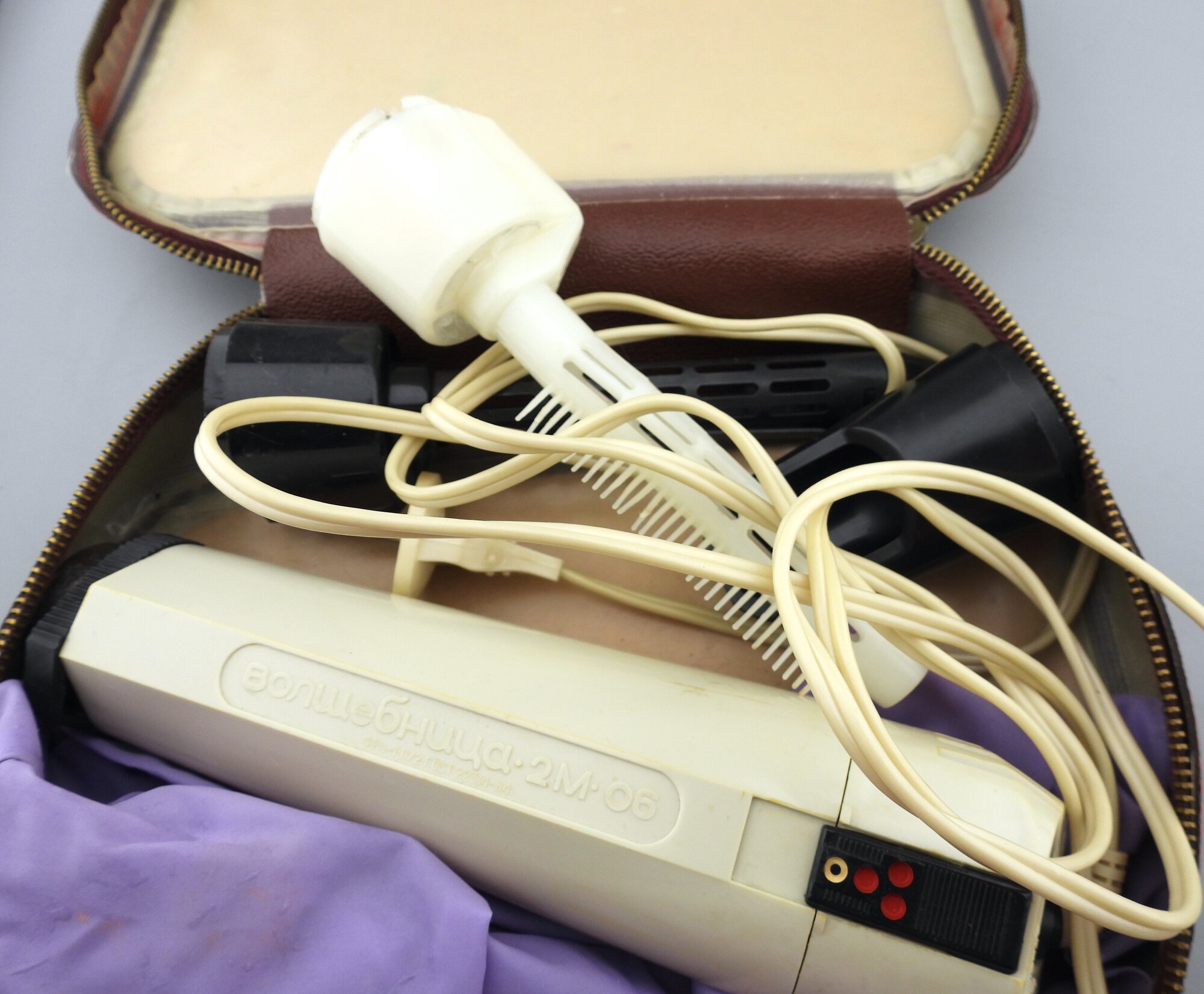 Винтажный фен волшебница с насадками СССР