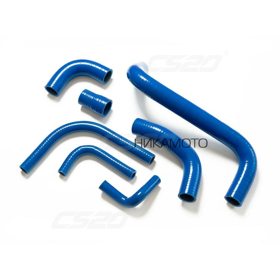 CS20 10840 Патрубок ВАЗ-2101-2107 медн. радиатор (7шт.) "CS-20" синий силикон PROFI (гарантия 3 года)