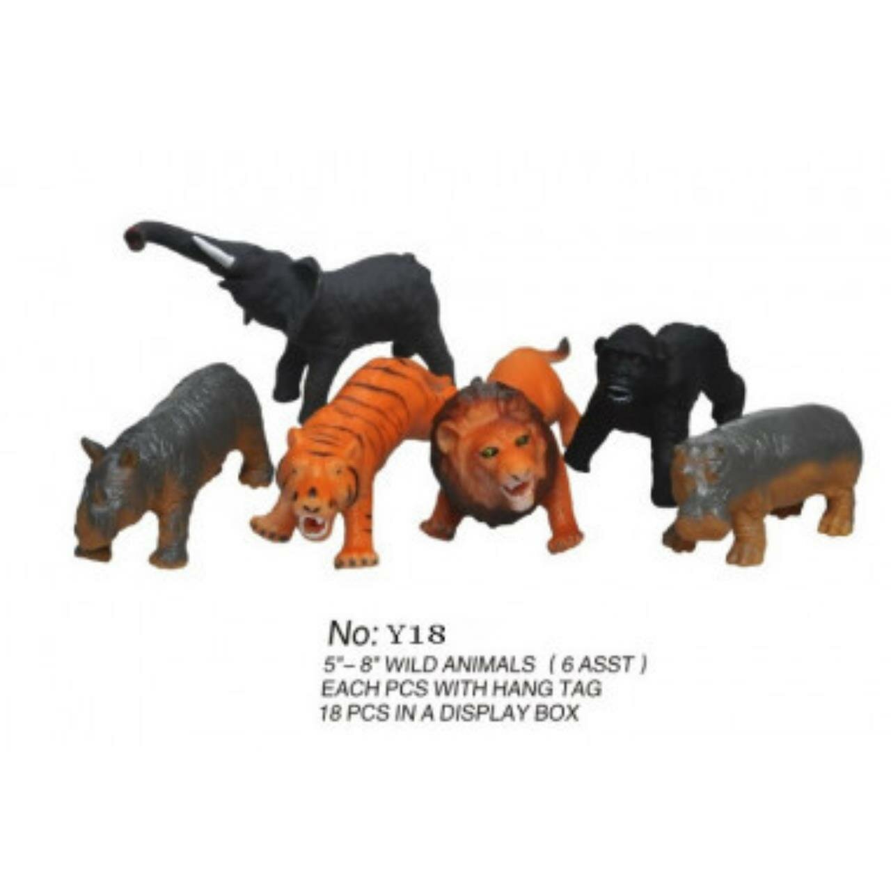 Набор фигурок Джунгли в упаковке 18шт 30х26х13см