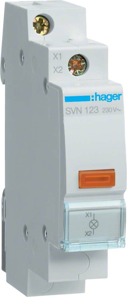 Светодиодный индикатор, c желтым фильтром, 230В АС, 1 М