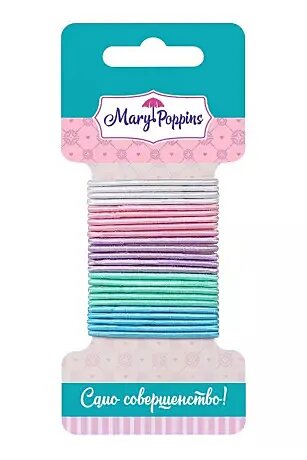 Mary Poppins Набор резинок для волос, 24 штуки, тонкие