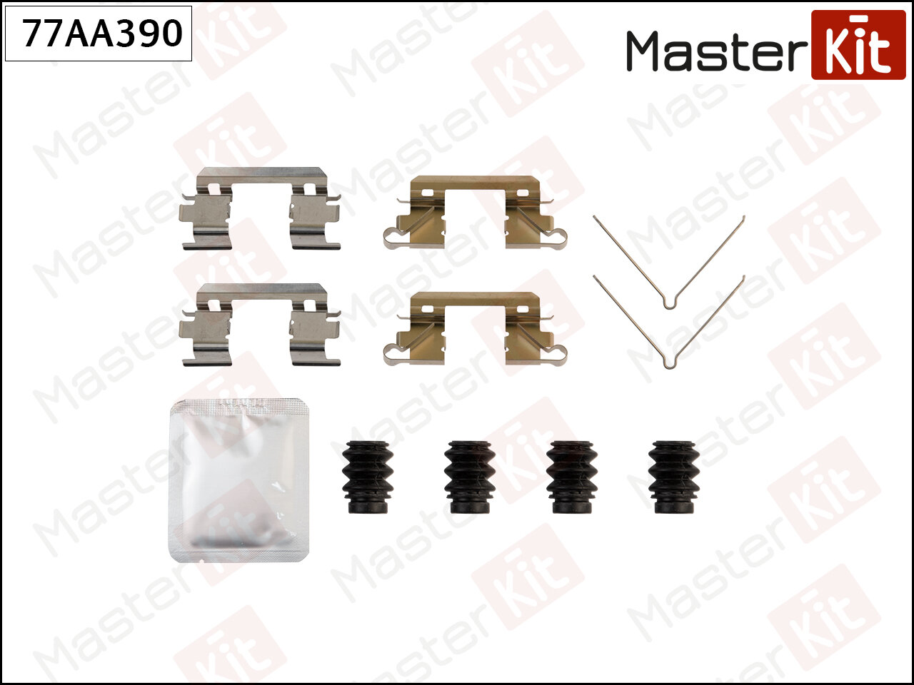 Ремкомплект крепления тормозных колодок Master KiT 77AA390