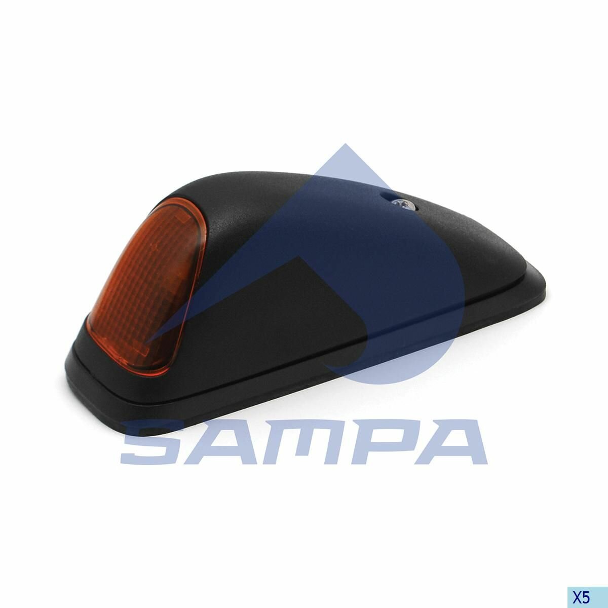 Фонарь габаритный оранжевый MB Axor/Atego, КАМАЗ-5490 левый на солнцезащитный козырек 204.498 SAMPA