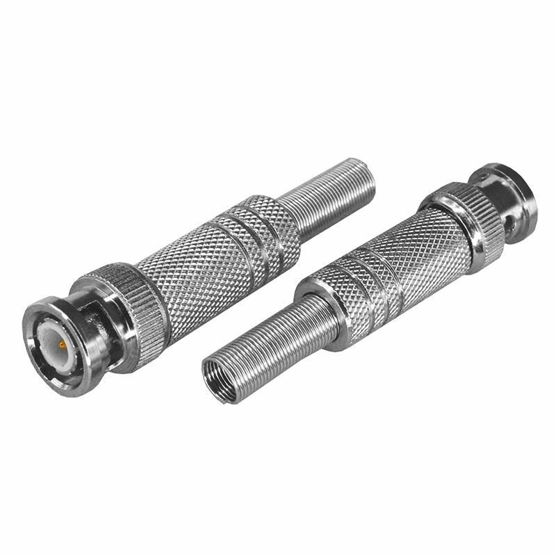 Разъем BNC штекер под винт с пружиной металл <05-3073-4> (50 штук)