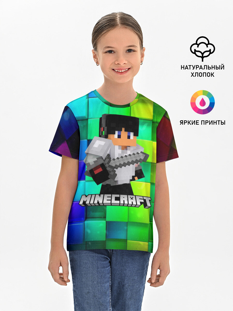 Футболка хлопковая детская Minecraft / Майнкрафт
