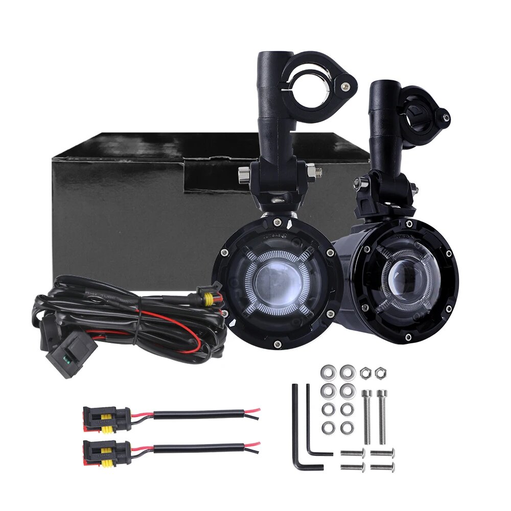 Вспомогательные светодиодные фары в сборе, фары дальнего света, противотуманные фары, аксессуары для BMW R1200GS ADV F800GS F700GS F650GS S1000XR Set A With Relay