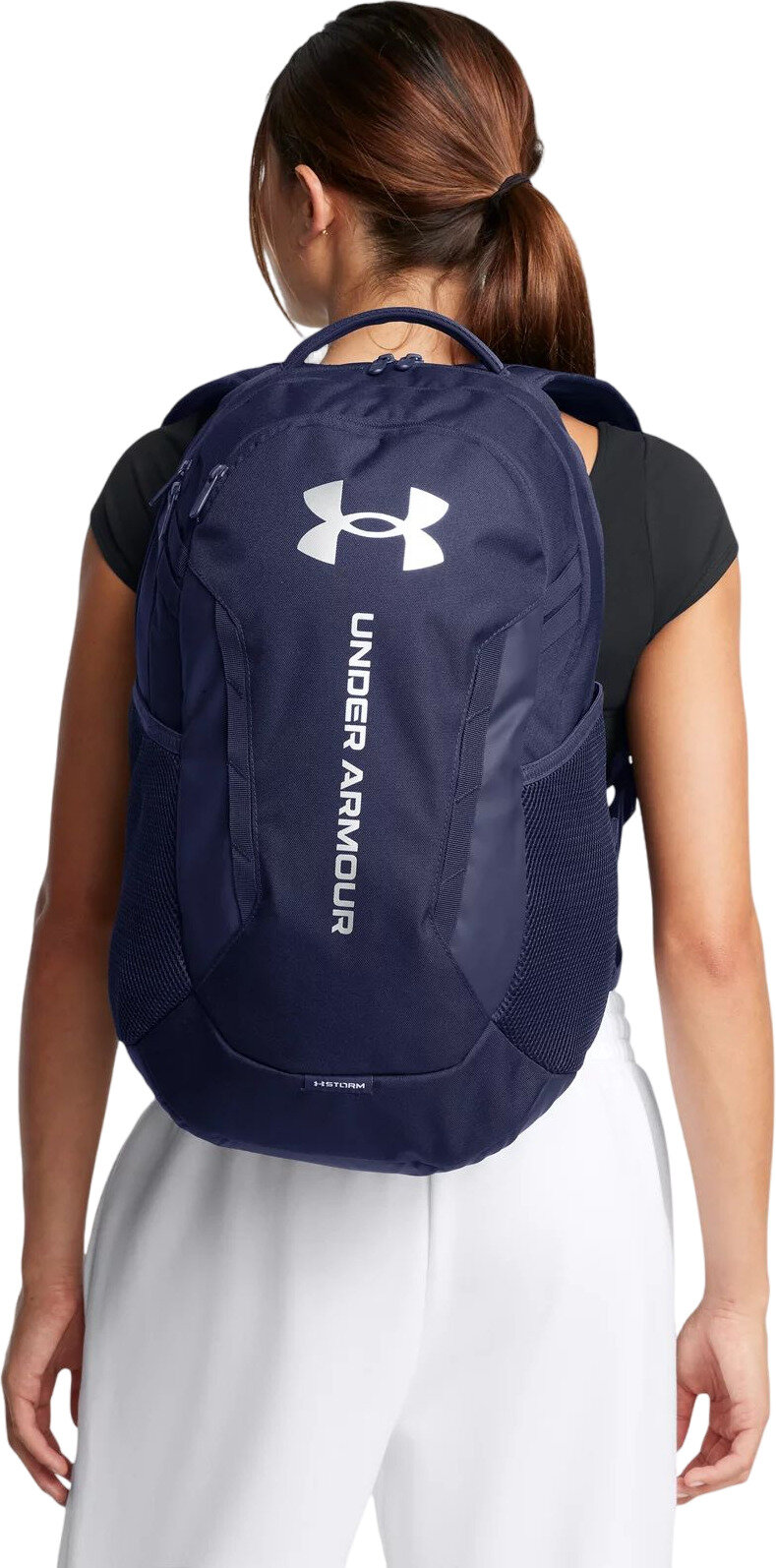 Рюкзак Under Armour UA Hustle 6.0 Backpack синий для мужчин Бег 100% полиэстер
