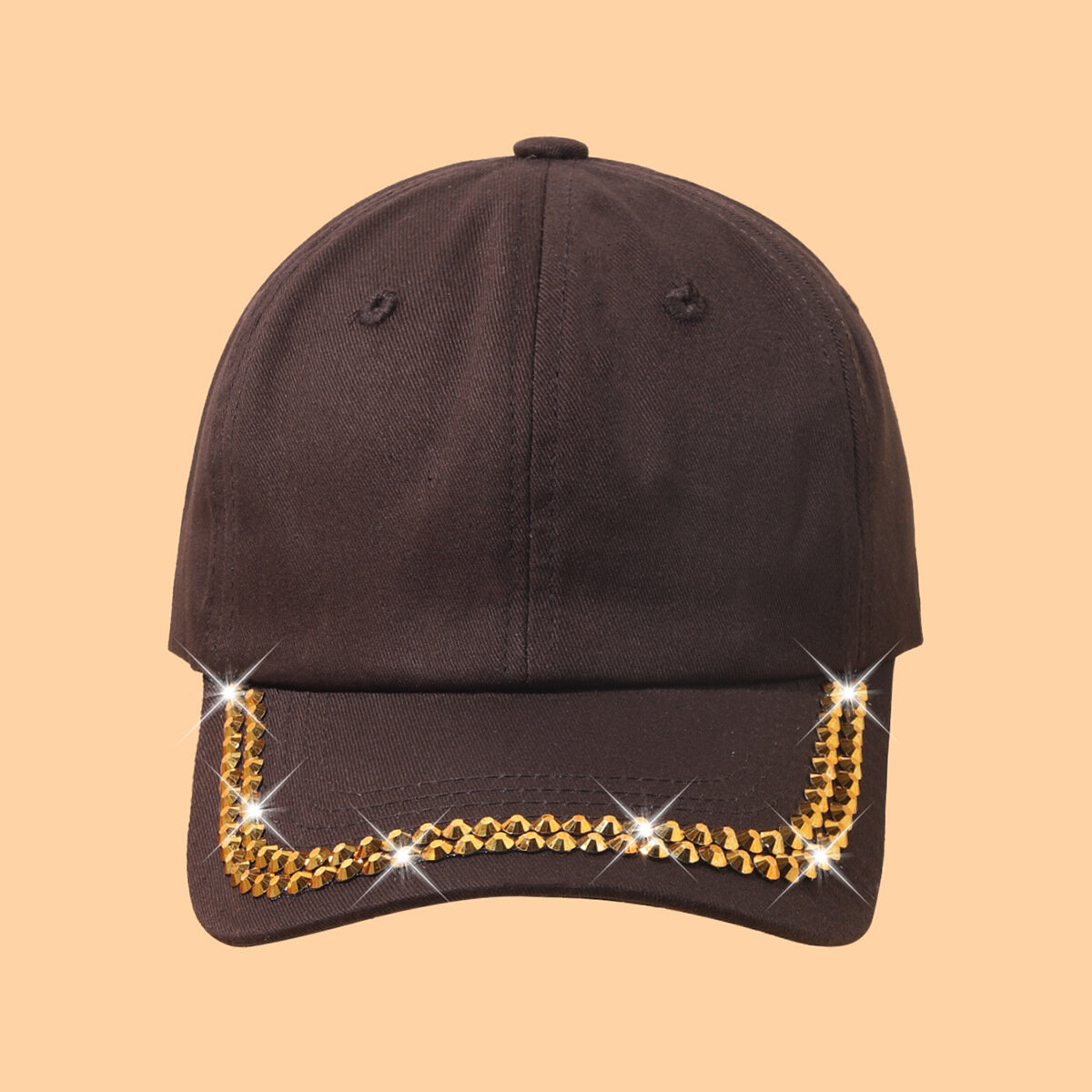 Бейсболка "Four Seasons", унисекс, с козырьком, коричневая