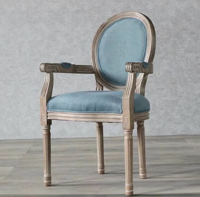 Кресло-кровать в европейском стиле из массива дерева, потертое кресло-диван для гостиной и спальни, компактная мебель для отдыха и сна