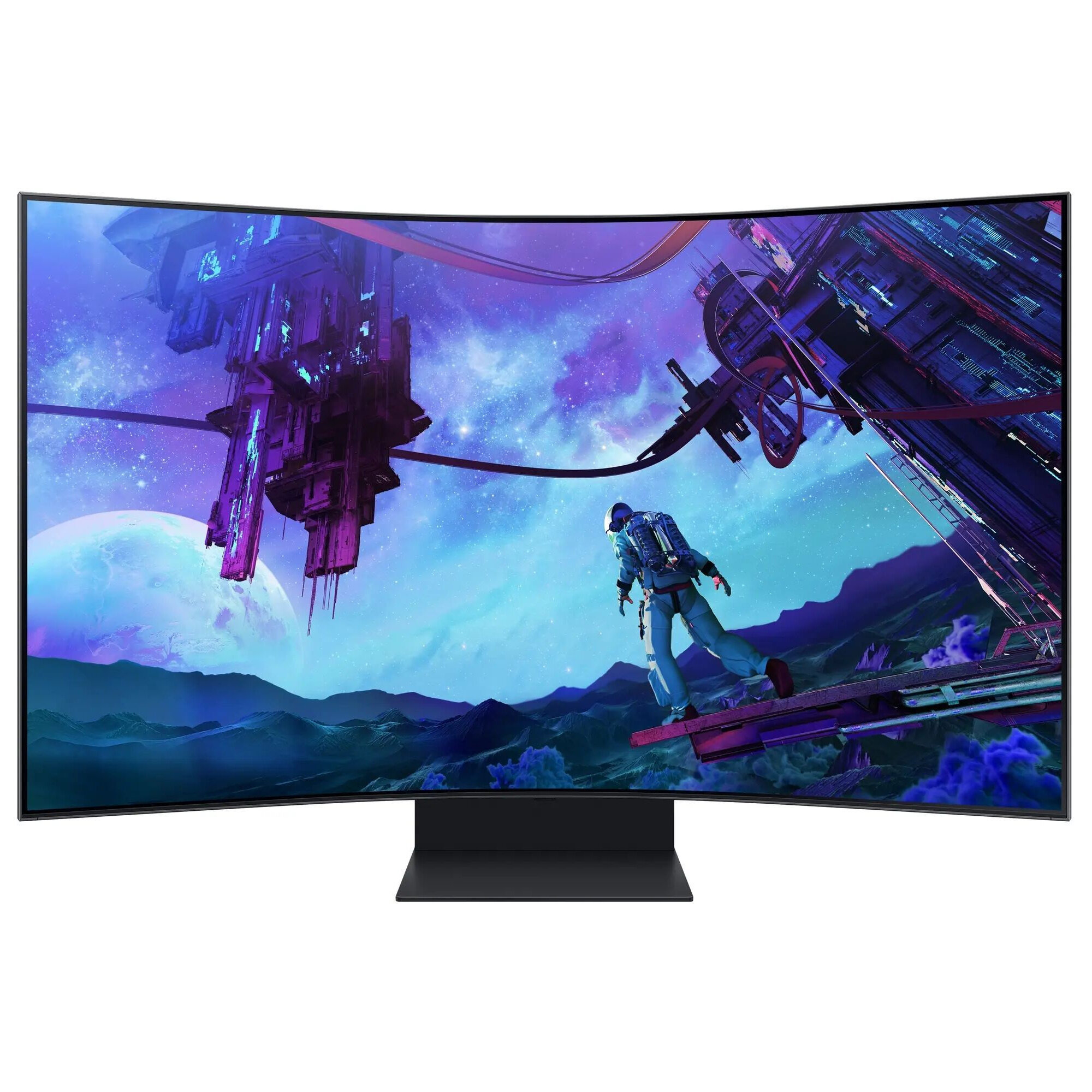 Монитор 55" Samsung Odyssey Ark S55CG97WNI, 3840х2160, 165 Гц, VA, черный (ls55cg97wnixci)