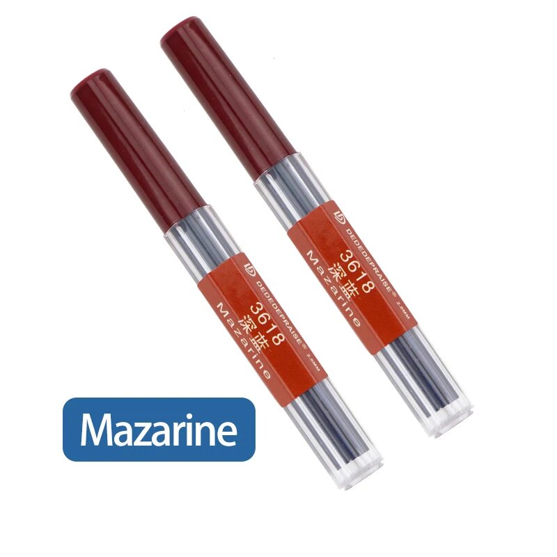 Angel Mark механические карандашные стержни 2.0 мм 36 цветов Бордовый, Mazarine-2pcs