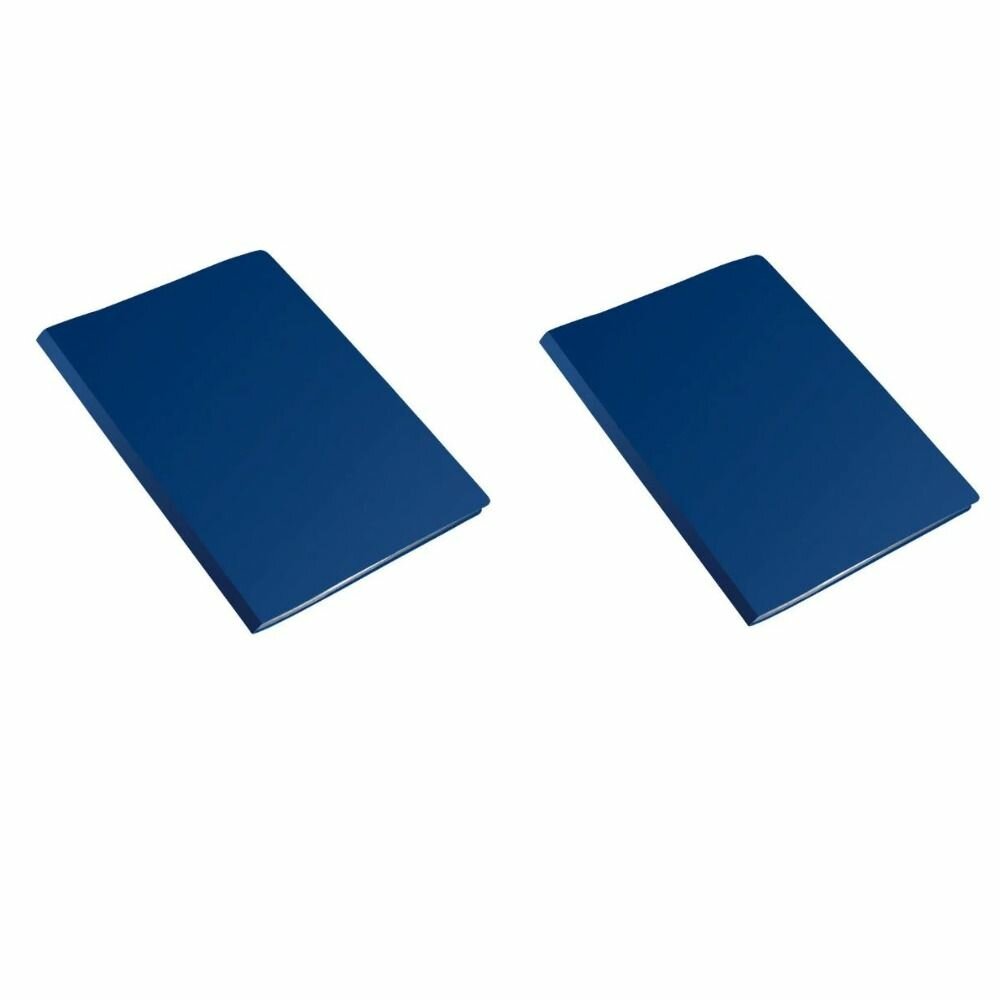 Attache Папка на 2-х кольцах 20 мм Label синяя, 2 шт