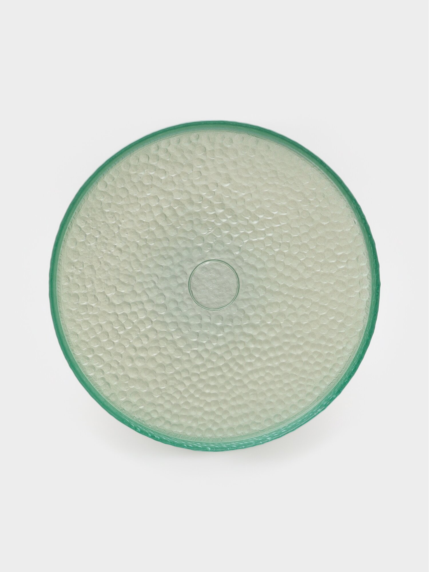 Тарелка для сервировки стола Доляна «Дельмар», d=28 см, стекло, бирюзовая