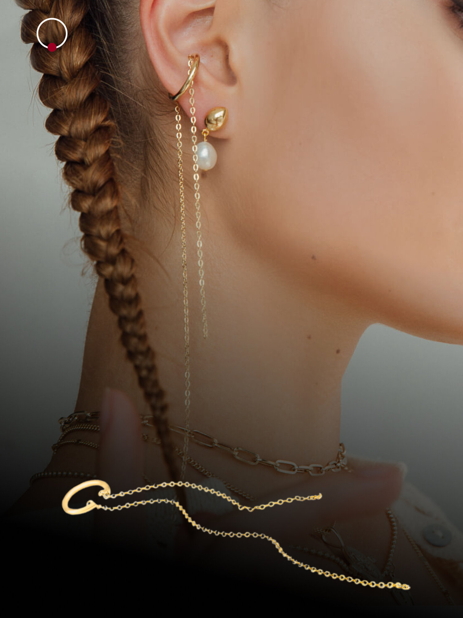 Моносерьга кафф