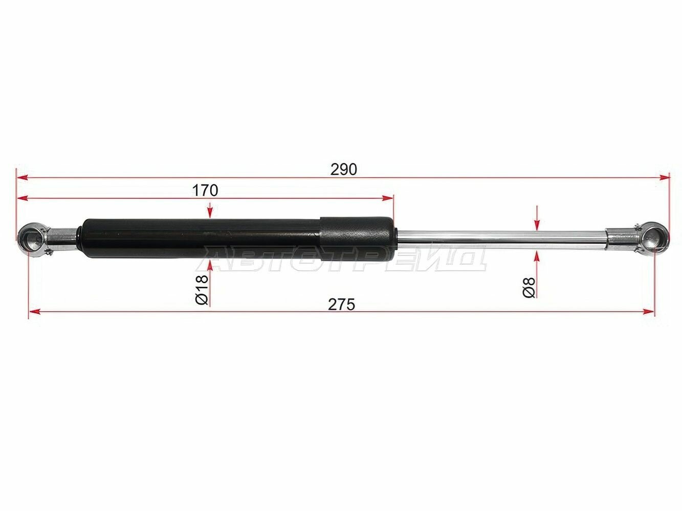 Амортизатор багажника для Ауди 80 90 арт ST893827552 SAT
