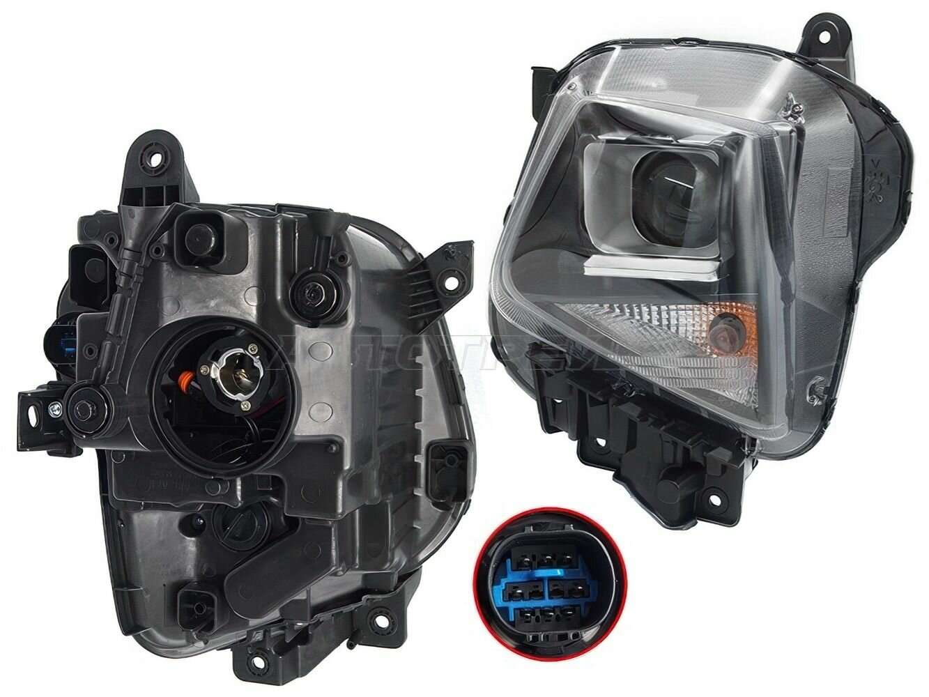 Фара левая, галоген, 8 контактов для Хендай Туксон арт ST12111T4L SAT