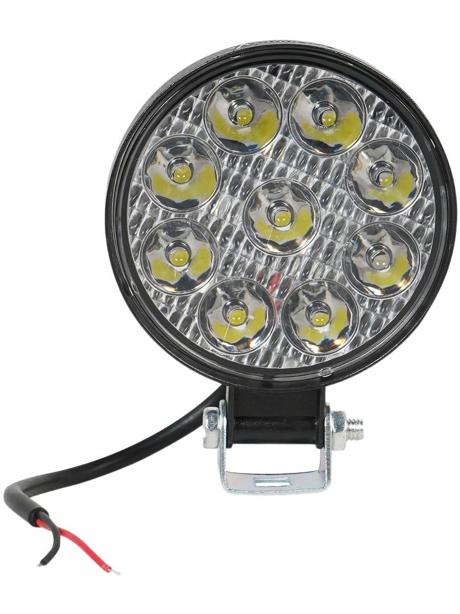 Фара светодиодная квадратная 9LED, направленный свет, 9Вт, 83х83х22мм, 12В, STANDART