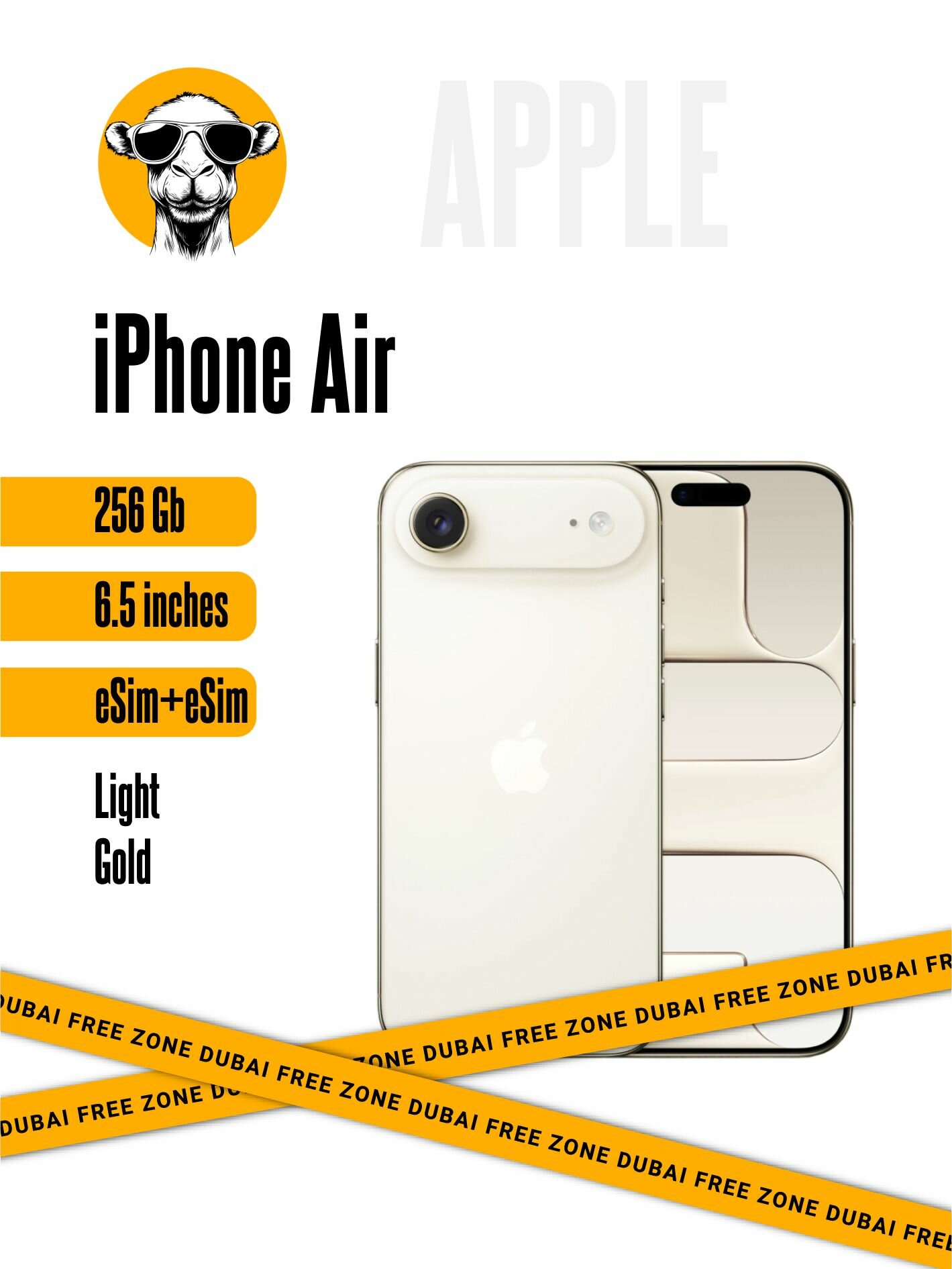 Смартфон iPhone Air 256Gb Light Gold E-Sim