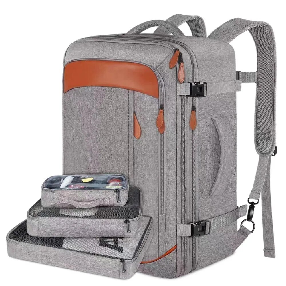 Модный большой дорожный рюкзак 50 л, Оксфордский расширяемый рюкзак для ручной клади, сумка для обуви, водонепроницаемый дорожный рюкзак для багажа, походный рюкзак