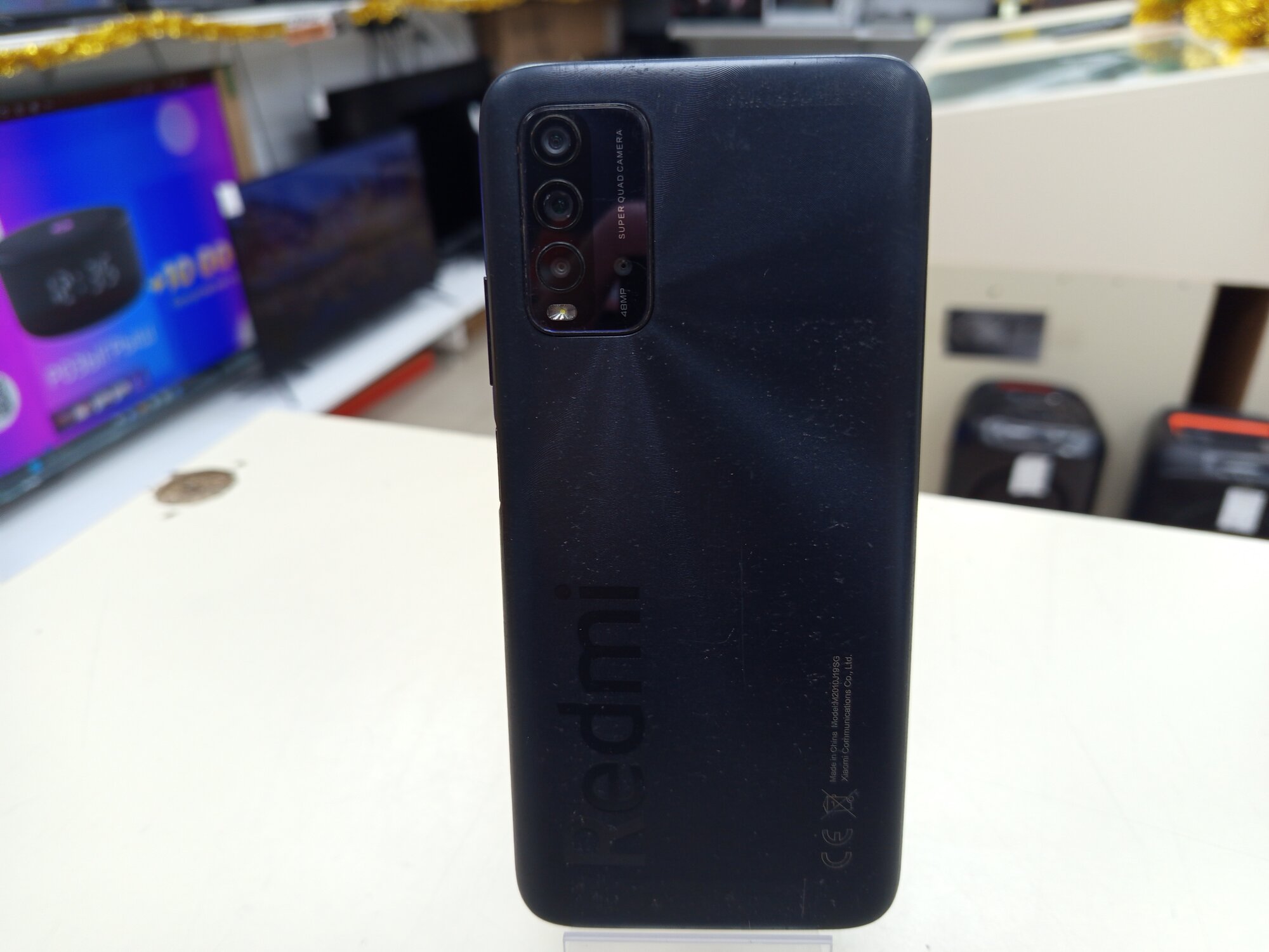 Смартфон Xiaomi Redmi 9T 4/128 ГБ RU, Dual nano SIM, серый карбон, Б/У, Уценка