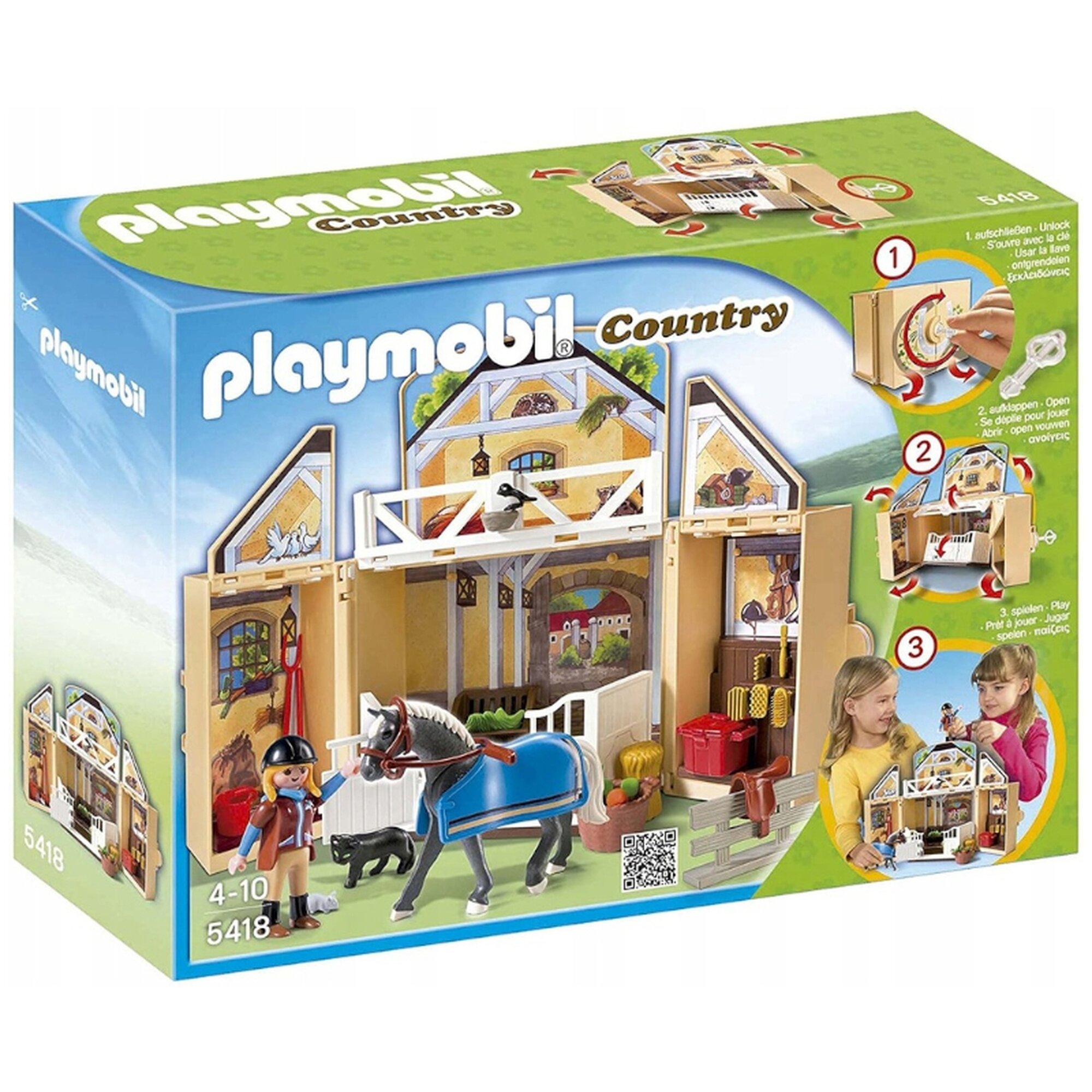 Конструктор Playmobil Country - Конная ферма - Плеймобиль 5418