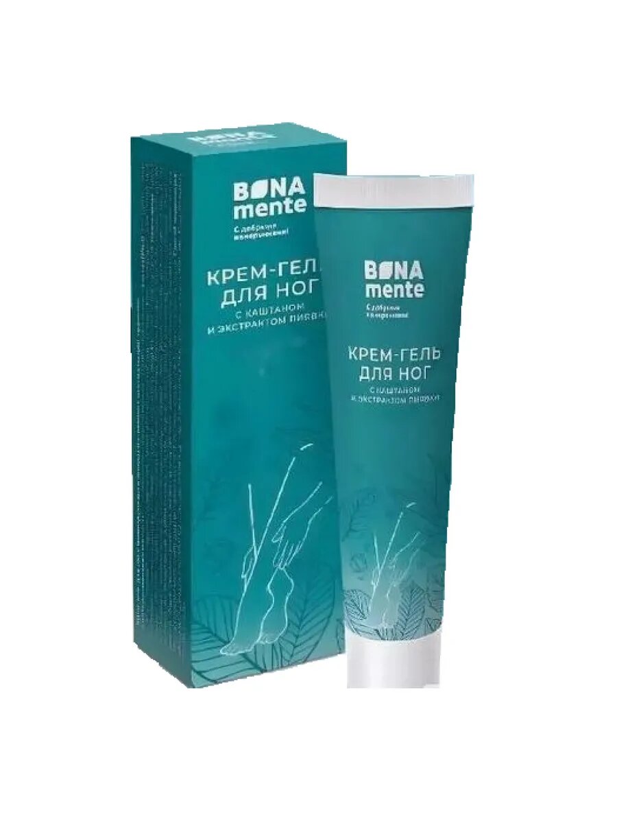 Bona Mente Крем-гель для ног, с экстрактами Пиявки, Конского