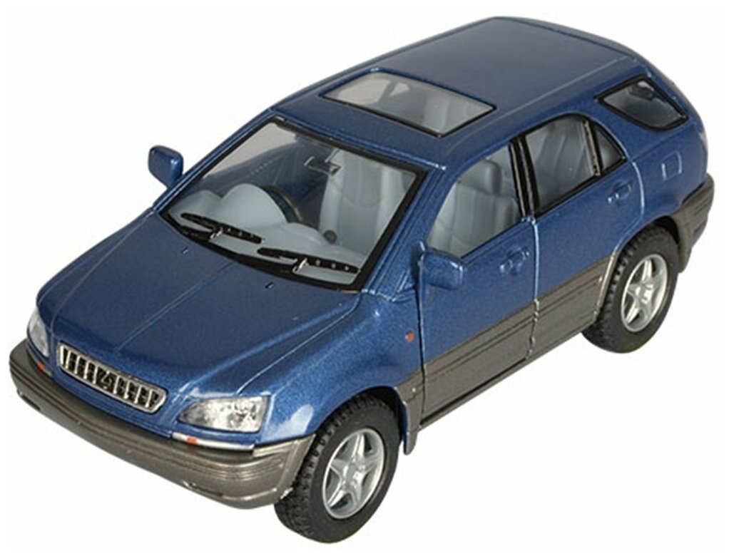 Машина Kinsmart Lexus RX300 (металлическая, инерционная) 1:36 синяя