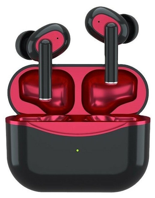 Беспроводные наушники P73 Max, вакуумные черные c красным