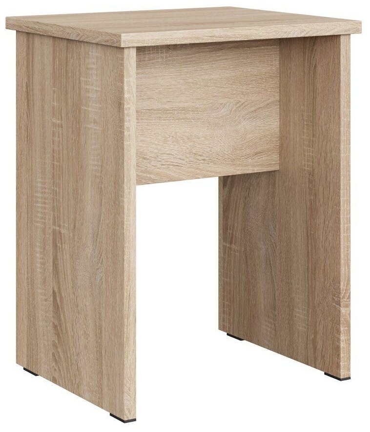 Табурет деревянный, табурет для кухни, табурет для прихожей, табурет кухонный Stern, Дуб Сонома, 30х45,3х35 (ШхВхГ)