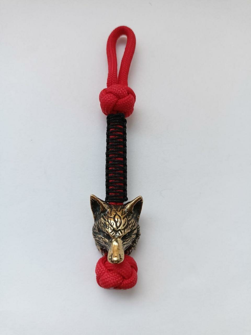 Темляк с бронзовой бусиной Лис