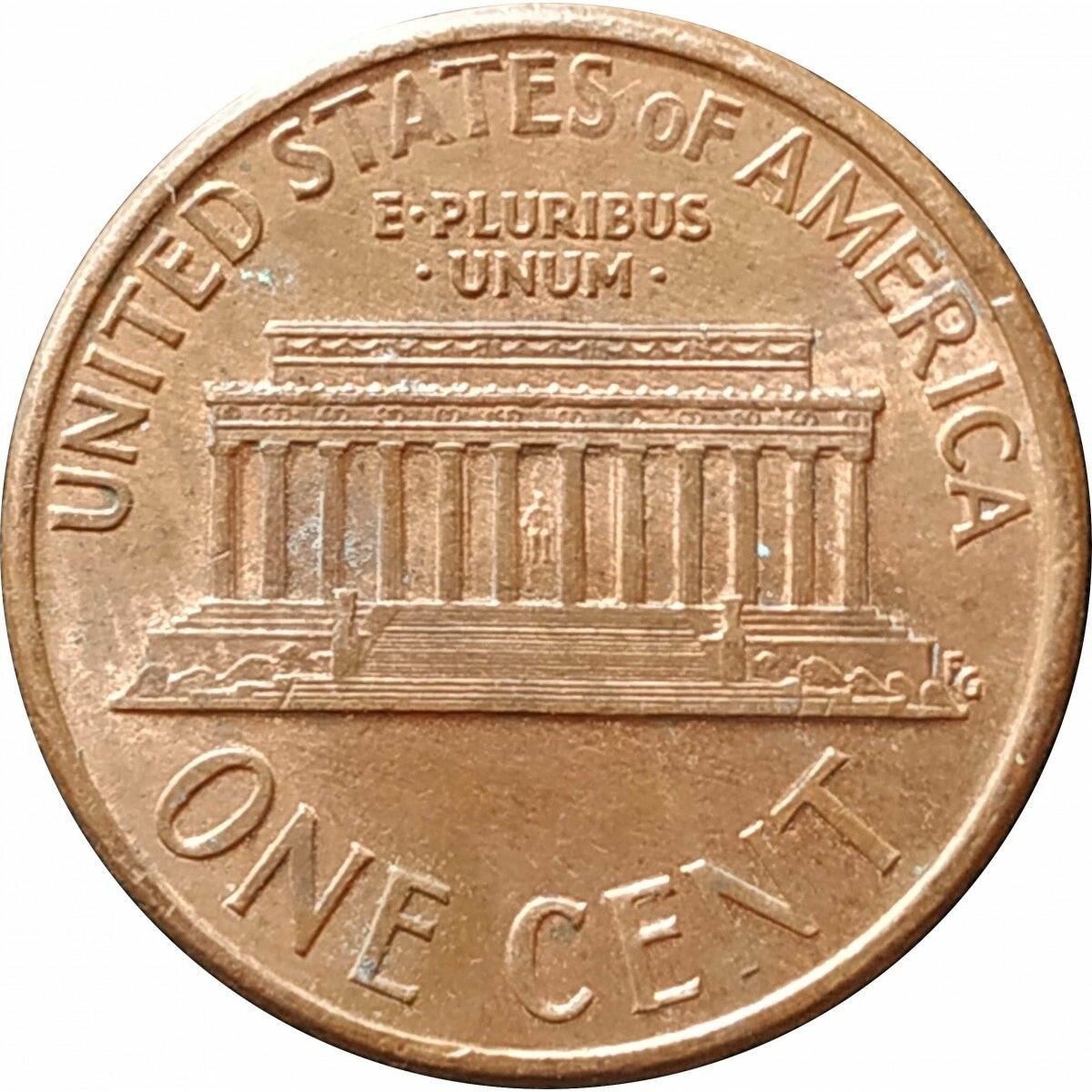 1 цент 1992 США без знака монетного двора из оборота