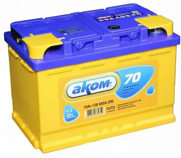 Аккумулятор Аком 6СТ-70Е оп 70Ач 720А 278х175х190 [L3] 278x175x190
