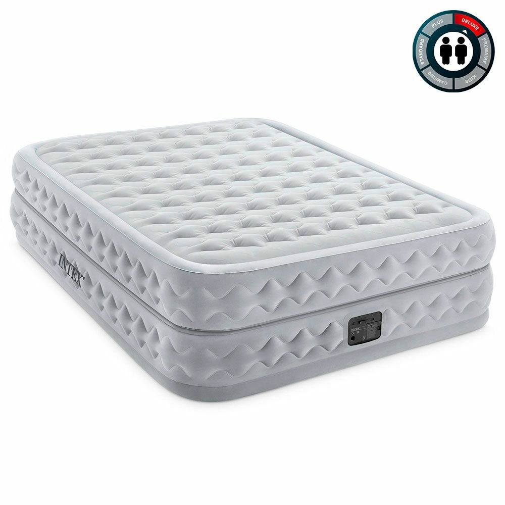 Надувная кровать Intex "Supreme" 64490 Белый Размеры: Высота 510мм Глубина 2030мм Ширина 1520мм