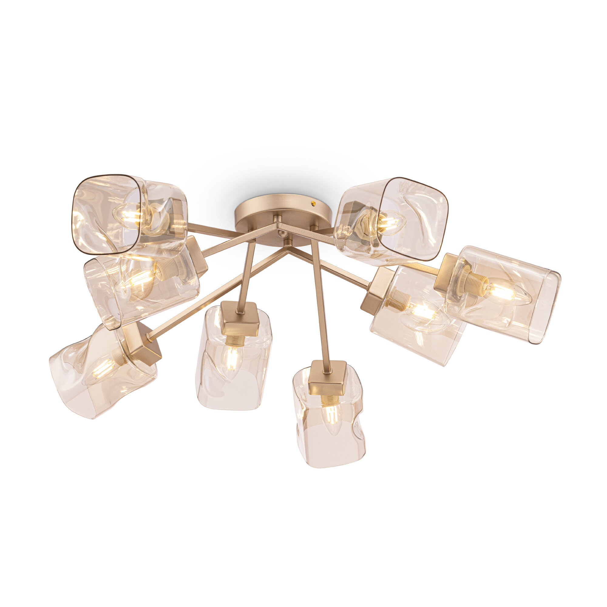 Потолочная люстра Freya Isabella FR5095CL-08G, E14, кол-во ламп:8шт, Золото