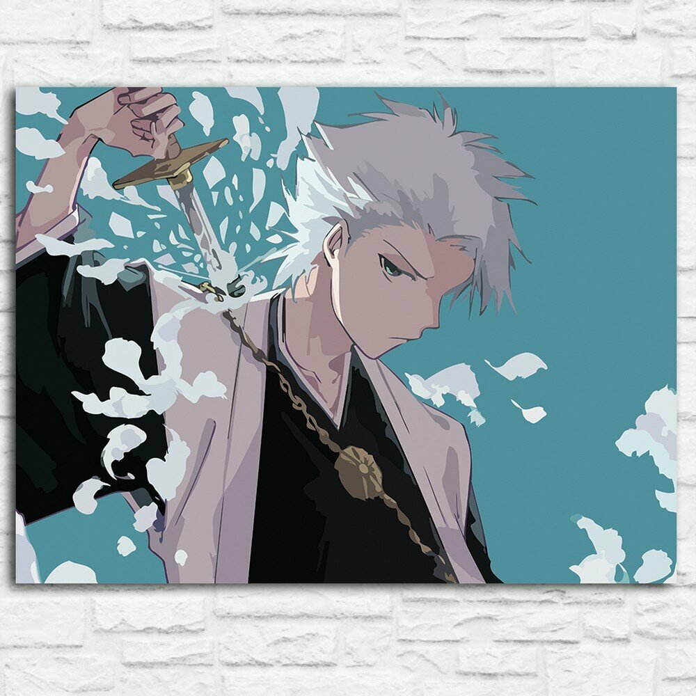 Картина по номерам на холсте аниме блич (bleach, ичиго, рукия, орихиме) - 14869 30х40