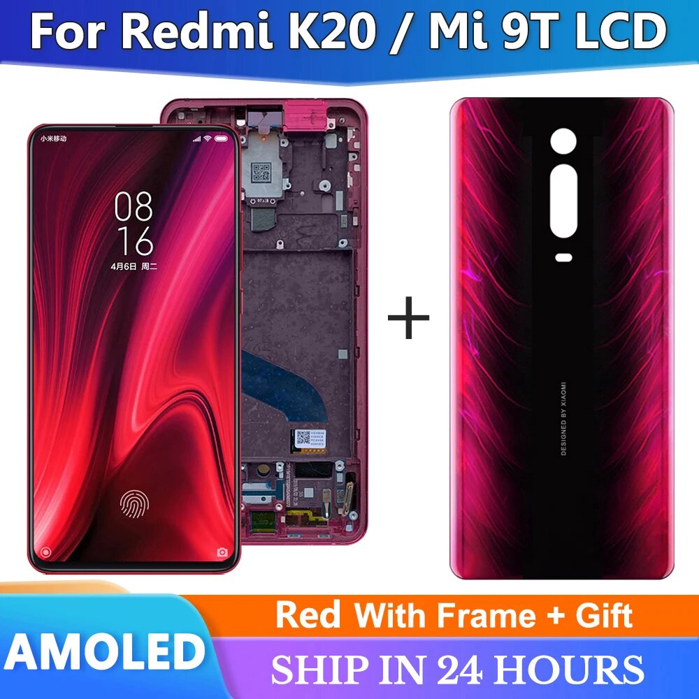 6,39 "Super Amoled Mi 9T ЖК-дисплей для Xiaomi Mi 9T Pro ЖК-дисплей с цифровым преобразователем сенсорного экрана в сборе для Redmi K20 Pro Redmi K20 Экран OLED RedFrame Co