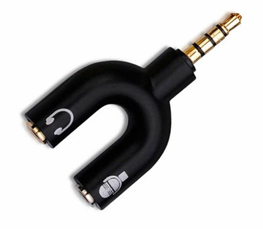 Аудио переходник на микрофон и наушники 3.5мм