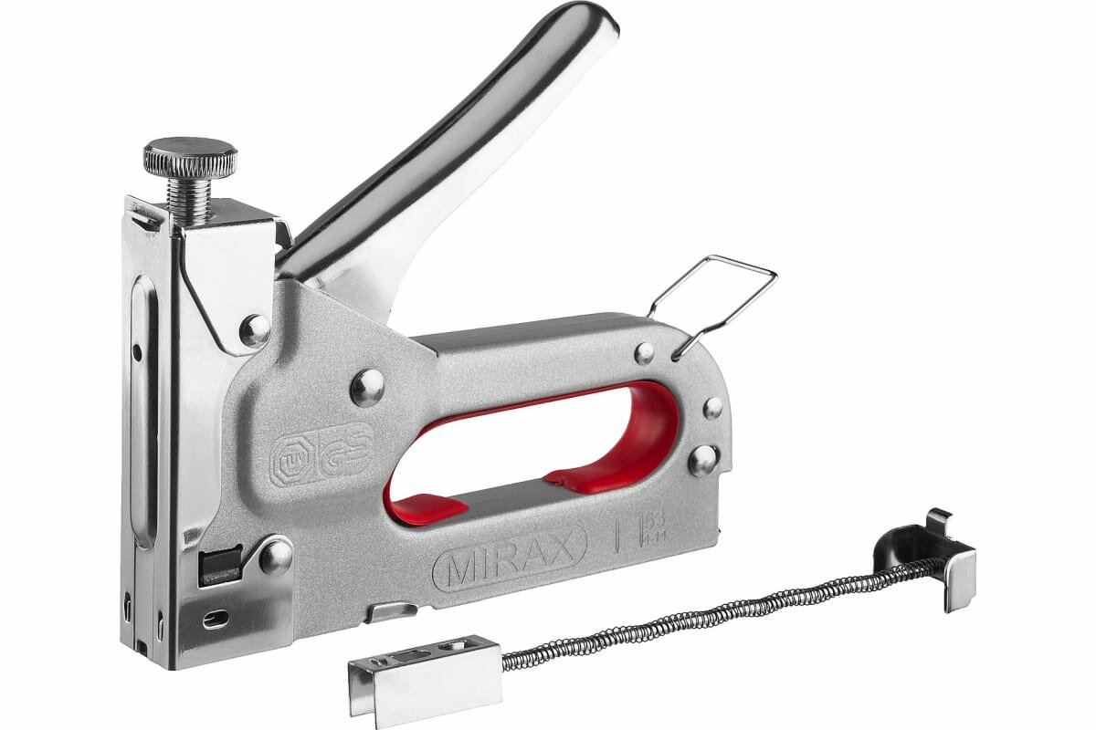 Стальной степлер MIRAX X-53 тип 53 - надежный офисный инструмент для скрепления бумаг
