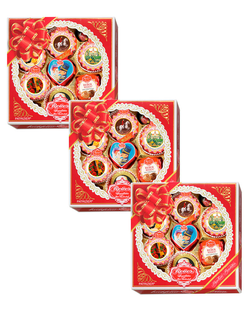 Шоколадные Конфеты Reber Patrizier Ассорти 340 гр. x 3