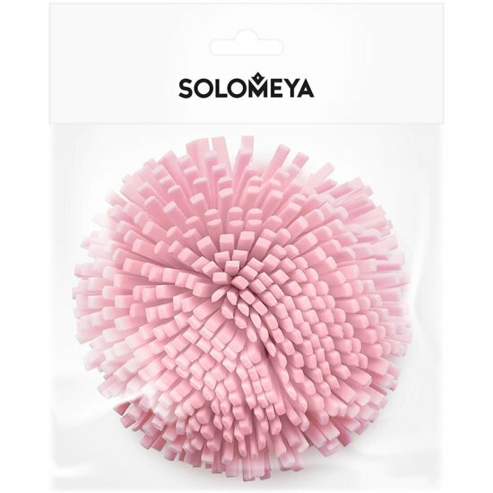 Мочалка спонж для тела Solomeya , розовая