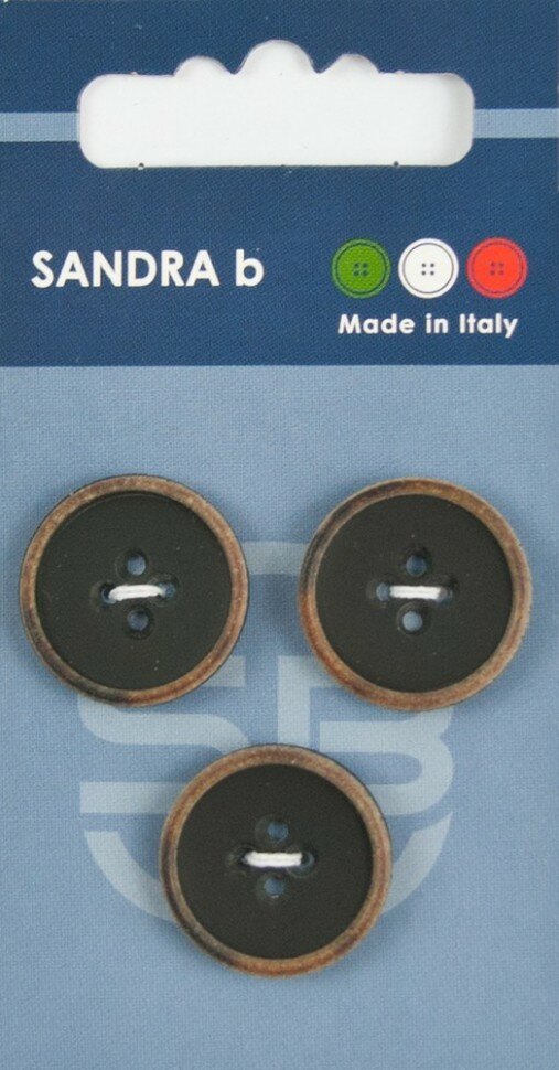 #CARD182 Пуговицы Sandra 3 шт