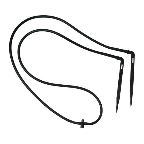 Комплект: 2 Капельницы Г-образные 10 см с адаптером и трубкой, соединение с адаптером 5131 (10шт)